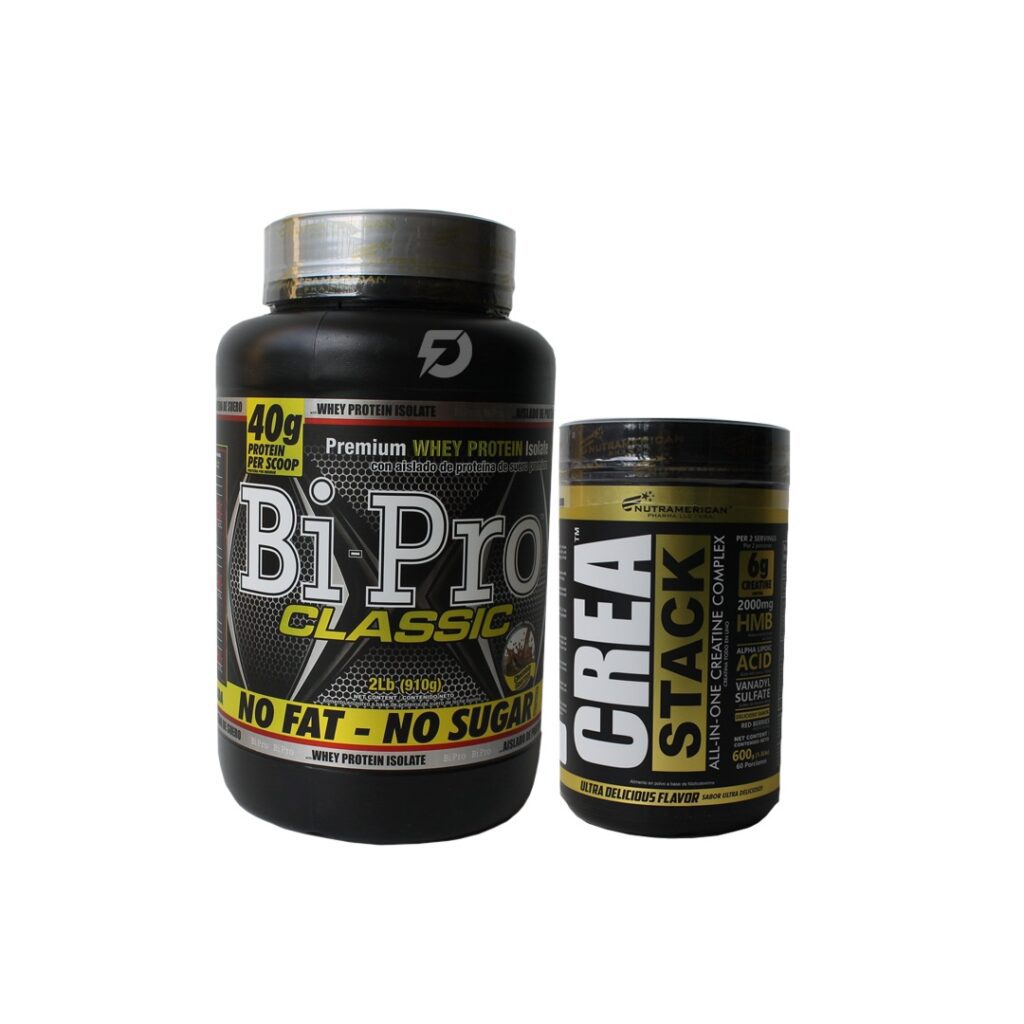 PROTEÍNA BI PRO CLASSIC 2 LIBRAS + CREATINA CREA STACK 600 GRAMOS - Onda Fitness